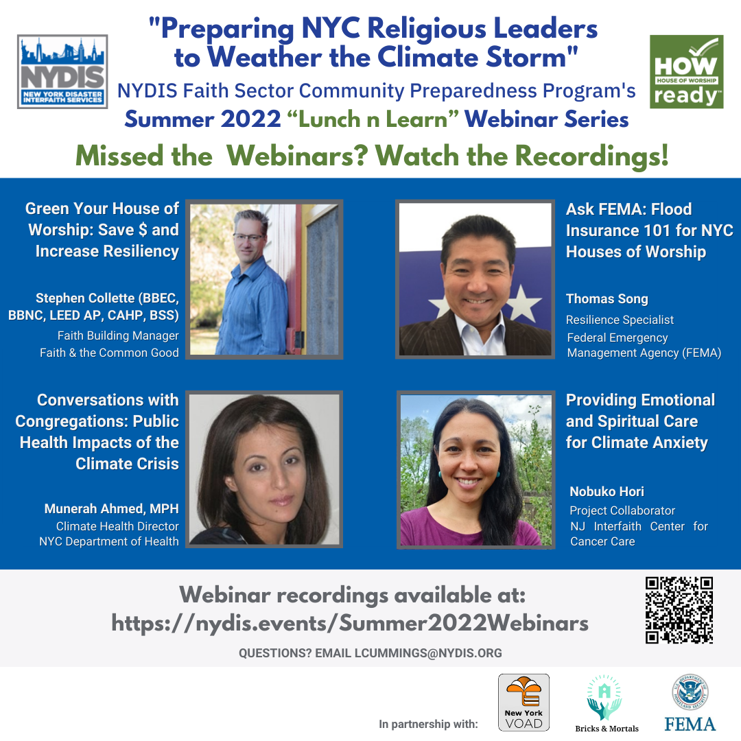 Faith Sector Community Preparedness Program (FSCPP) | New York Disaster ...